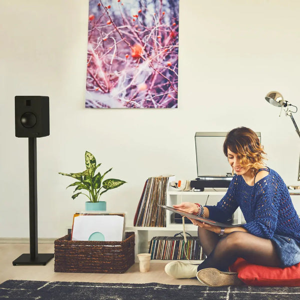 Kanto ST34 34" Universal Bookshelf Speaker Floor Stand - Black, Pair - Koala Audio