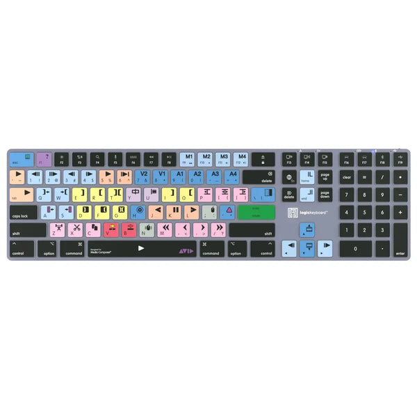 Avid Media Composer “Classic” Layout TITAN Wireless Backlit Keyboard ...