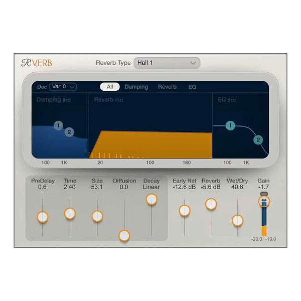 Waves Renaissance Reverb (Digital Download) - Koala Audio