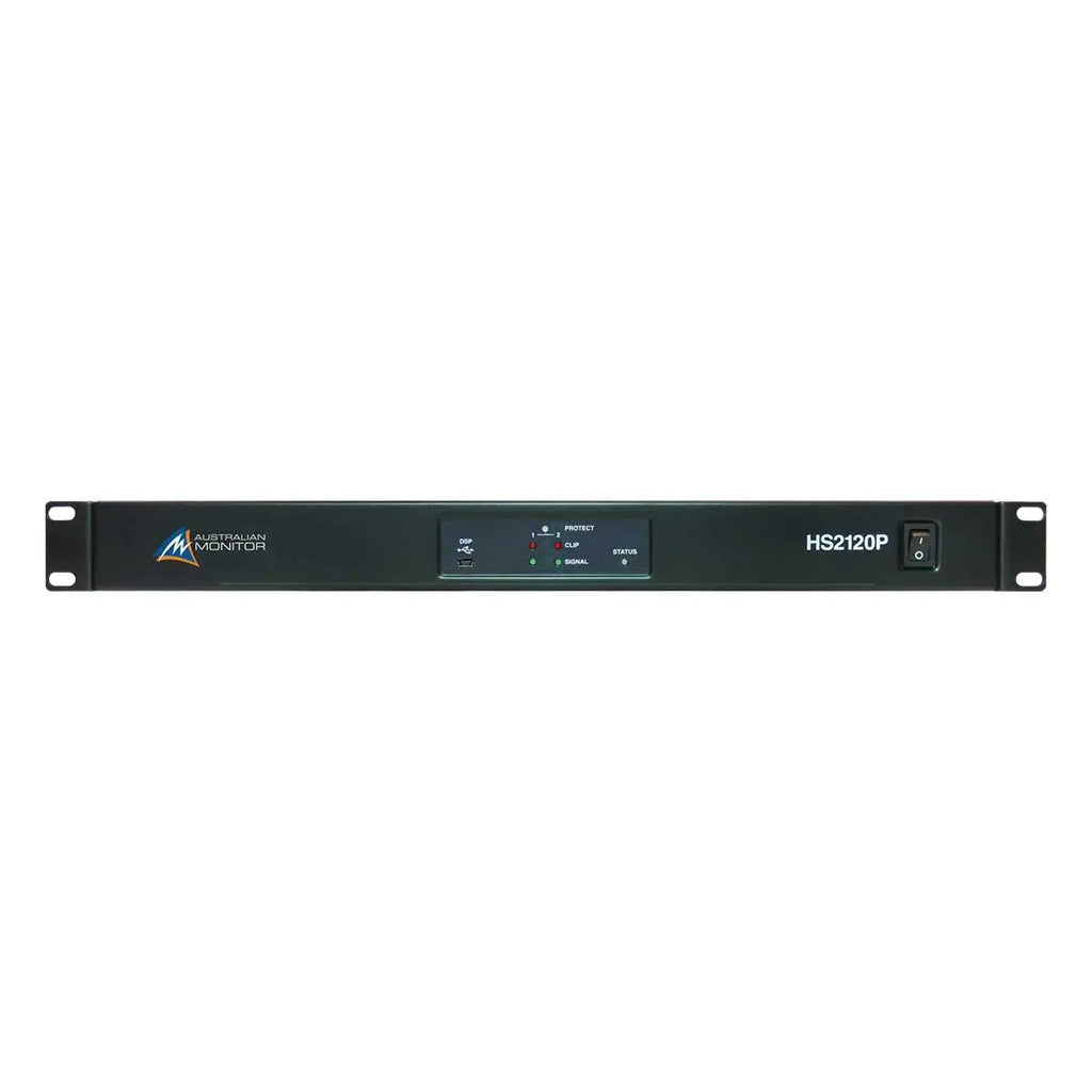 Australian Monitor HS2250P 2X250w Power Amp with Dsp & Rs232 - Koala Audio