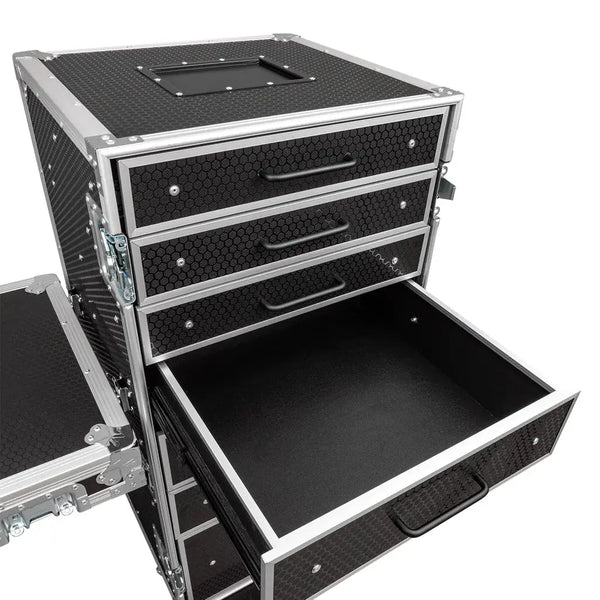 Titan AV Workstation Pro 7 Drawer with Table Road Case - Koala Audio