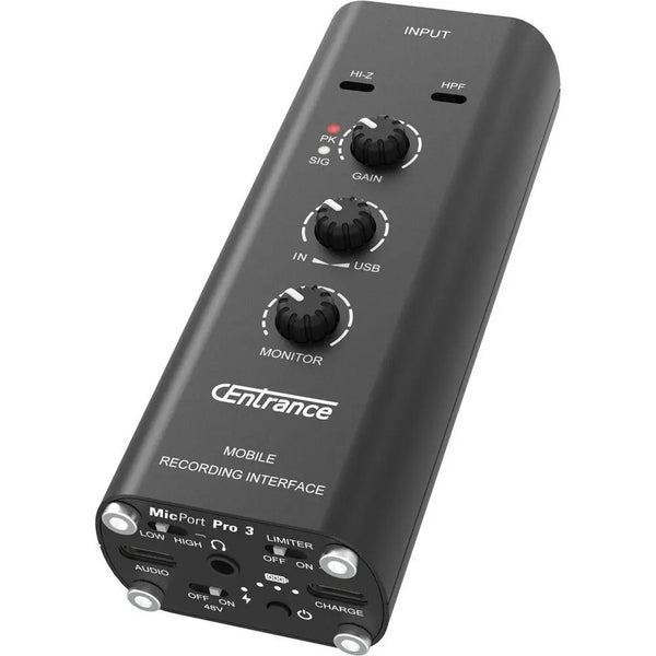 CEntrance MicPort Pro 3 Portable Mic Preamp with Analog limiter + USB ...